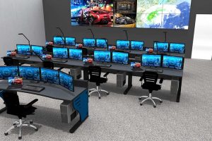Console Furniture for Transportation and Airport Traffic Control Rooms